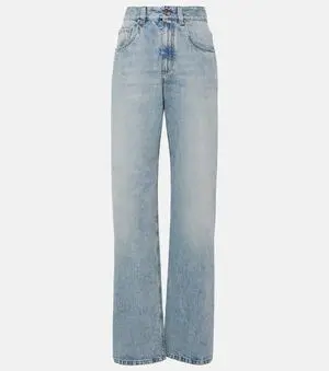 Brunello Cucinelli High-rise Straight Jeans - Blue