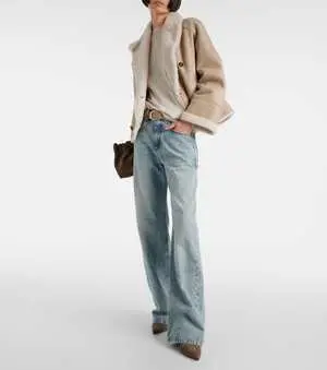 Brunello Cucinelli High-rise Straight Jeans - Blue