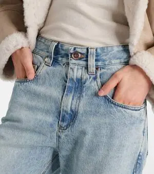 Brunello Cucinelli High-rise Straight Jeans - Blue