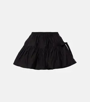 Alaïa Bow-detail Miniskirt - Black