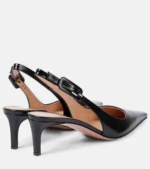 GIANVITO ROSSI Lindsay 55 Patent Leather Pumps - Black