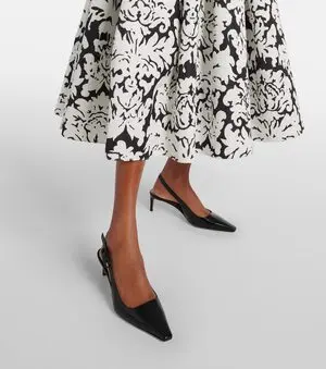 GIANVITO ROSSI Lindsay 55 Patent Leather Pumps - Black
