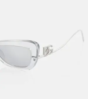 Dolce & Gabbana Dg Embellished Cat-eye Sunglasses - Grey