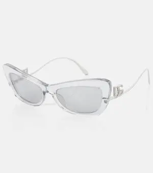Dolce & Gabbana Dg Embellished Cat-eye Sunglasses - Grey