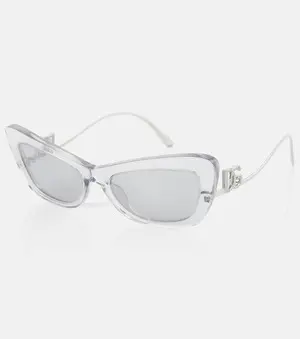 Dolce & Gabbana Dg Embellished Cat-eye Sunglasses - Grey
