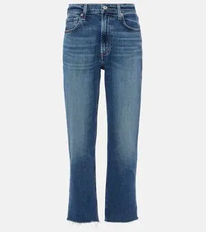 Women's Cropped High-Rise Jeans