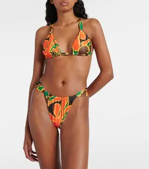Faithfull The Brand Andez Printed Bikini Bottom - Multicoloured
