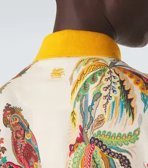 Etro Printed Cotton Piqué Polo Shirt - Multicoloured