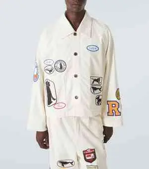 BODE Cambridge Patch-appliqué Cotton Canvas Jacket
