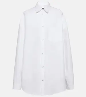 Balenciaga Oversized Cotton Poplin Shirt
