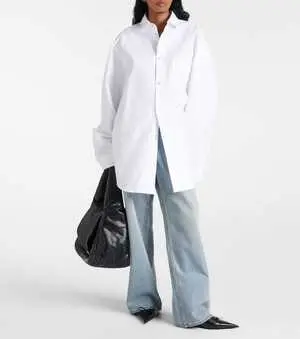 Balenciaga Oversized Cotton Poplin Shirt