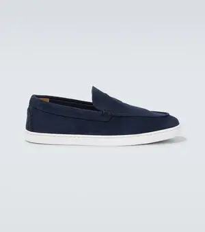 CHRISTIAN LOUBOUTIN Varsiboat Suede Loafers - Blue