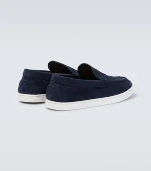 CHRISTIAN LOUBOUTIN Varsiboat Suede Loafers - Blue