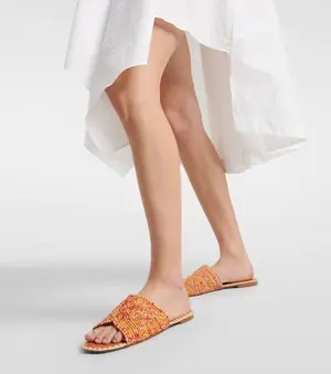 Clergerie Ineni Raffia Slides