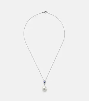 BUCHERER FINE JEWELLERY Romance White Gold Necklace With Sapphires And Diamonds - Silver
