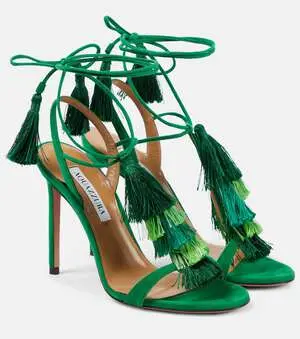 Aquazzura Fringe Sandals For Women