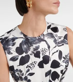 EMILIA WICKSTEAD Mara Floral Twill Midi Dress - Multicoloured