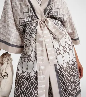 Brunello Cucinelli Printed Silk Robe
