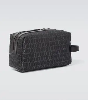 CHRISTIAN LOUBOUTIN Zip N Flap Jacquard Pouch