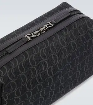 CHRISTIAN LOUBOUTIN Zip N Flap Jacquard Pouch