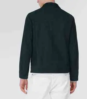 Brioni Suede Blouson Jacket - Green
