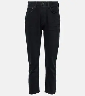 AGOLDE Riley Crop High-rise Slim Jeans