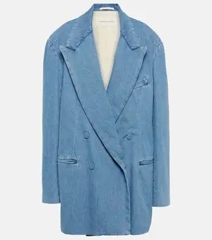 Dries Van Noten Oversized Denim Blazer