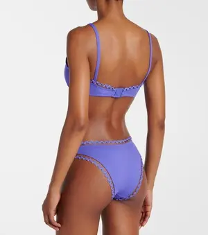 ERES Move Ricrac-trimmed Bikini Top