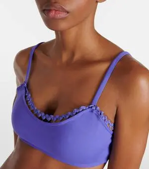 ERES Move Ricrac-trimmed Bikini Top