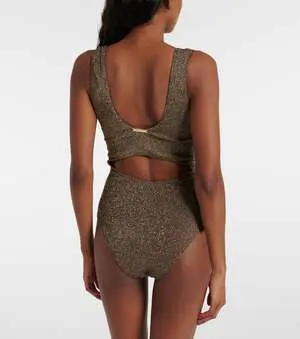 ALEXANDRA MIRO Beth Floral-appliqué Swimsuit