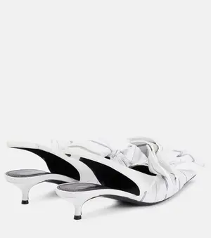 Balenciaga Knife 40 Leather Slingback Pumps