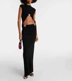 Christopher Esber Embellished Cutout Maxi Dress