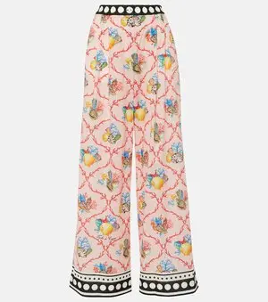 Dolce & Gabbana Capri Printed Palazzo Pants - Multicoloured