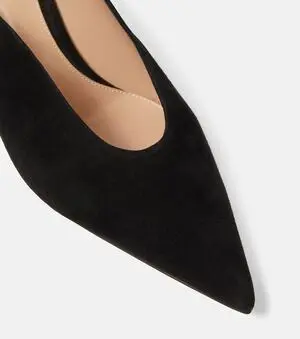 GIANVITO ROSSI Suede Mules - Black