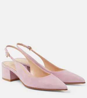 GIANVITO ROSSI Piper 45 Slingback Pumps - Pink