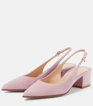 GIANVITO ROSSI Piper 45 Slingback Pumps - Pink