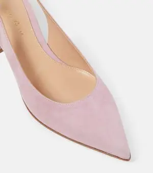GIANVITO ROSSI Piper 45 Slingback Pumps - Pink