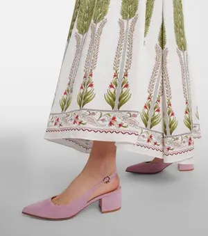 GIANVITO ROSSI Piper 45 Slingback Pumps - Pink
