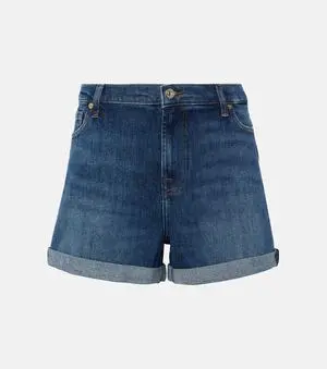 7 For All Mankind Button Detailed Shorts For Women