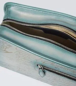 Berluti Journalier Scritto Leather Messenger Bag