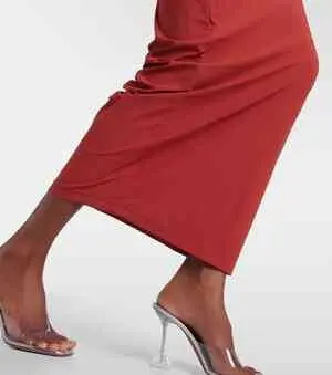 Christopher Esber Crystal Orbit Gathered Cutout Maxi Dress