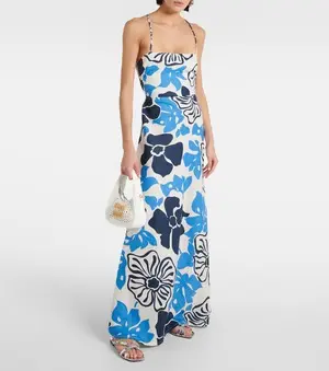 Faithfull The Brand Garcia Floral Linen Maxi Dress