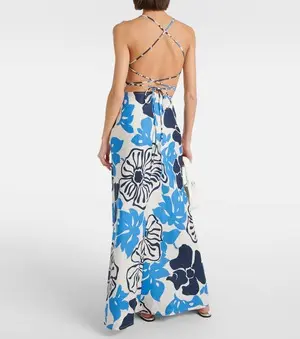 Faithfull The Brand Garcia Floral Linen Maxi Dress