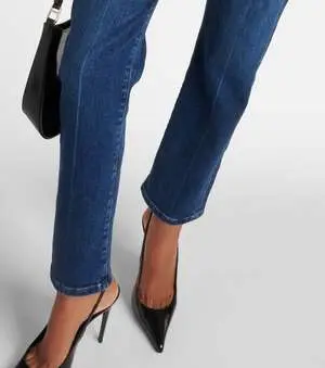 FRAME Le High Straight Mid-rise Jeans - Blue