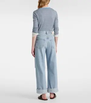 Citizens Of Humanity Ayla Distressed Mid-rise Wide-leg Jeans