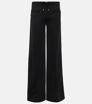COURREGES Courrèges Interlock Logo Jersey Track Pants - Black