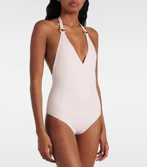 Loro Piana Ring Marine Halterneck Swimsuit