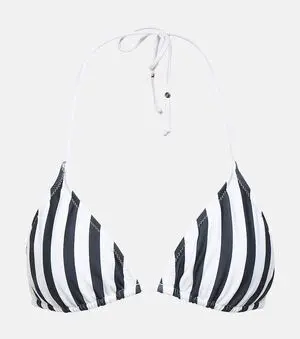 BANANHOT Striped Bikini Top