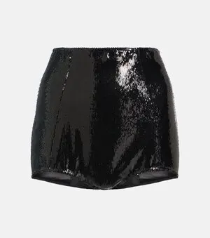 Dolce & Gabbana Sequined High-rise Briefs - Black