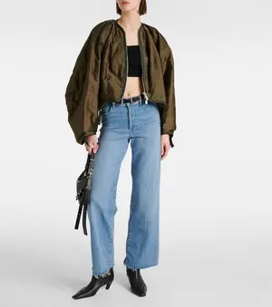 FRAME Le Slim Palazzo High-rise Wide-leg Jeans - Blue